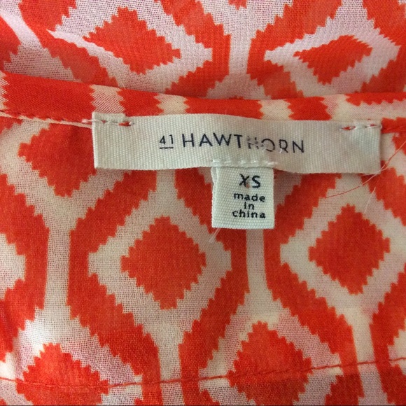41 Hawthorn | Tops | 4 Hawthorne Embellished Semisheer Popover Top Xs ...